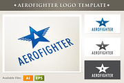 Aero Fighter Logo Template, a Branding & Logo Template by mikailain
