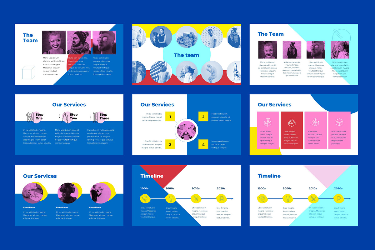 Bold - PowerPoint Template 3 Colors | Creative Market