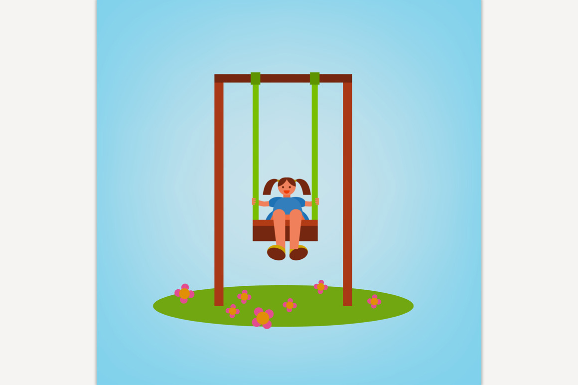 The Swing, an Education Illustration by Anna's Shop