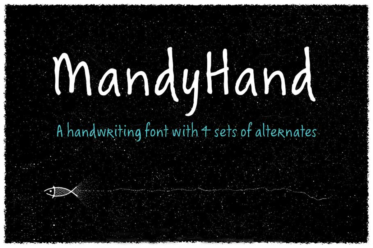 MandyHand font