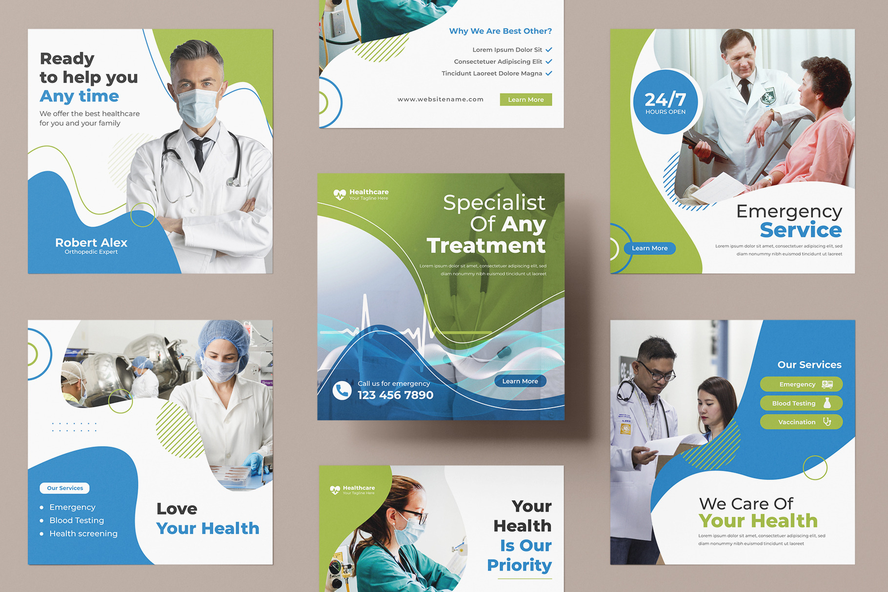 Medical Instagram Post Template | Creative Market