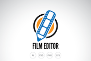 Video Editor Pencil Logo Template | Branding & Logo Templates ...