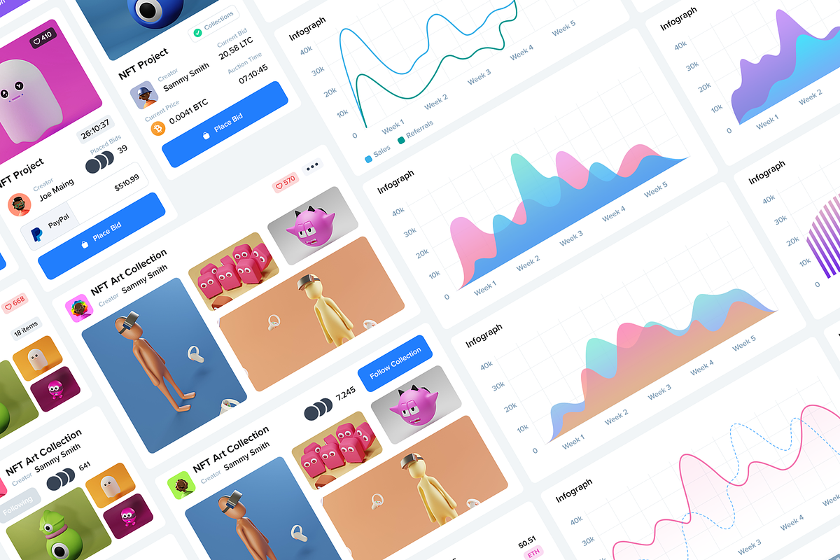 UI Decks - 500+ UI Cards and Blocks