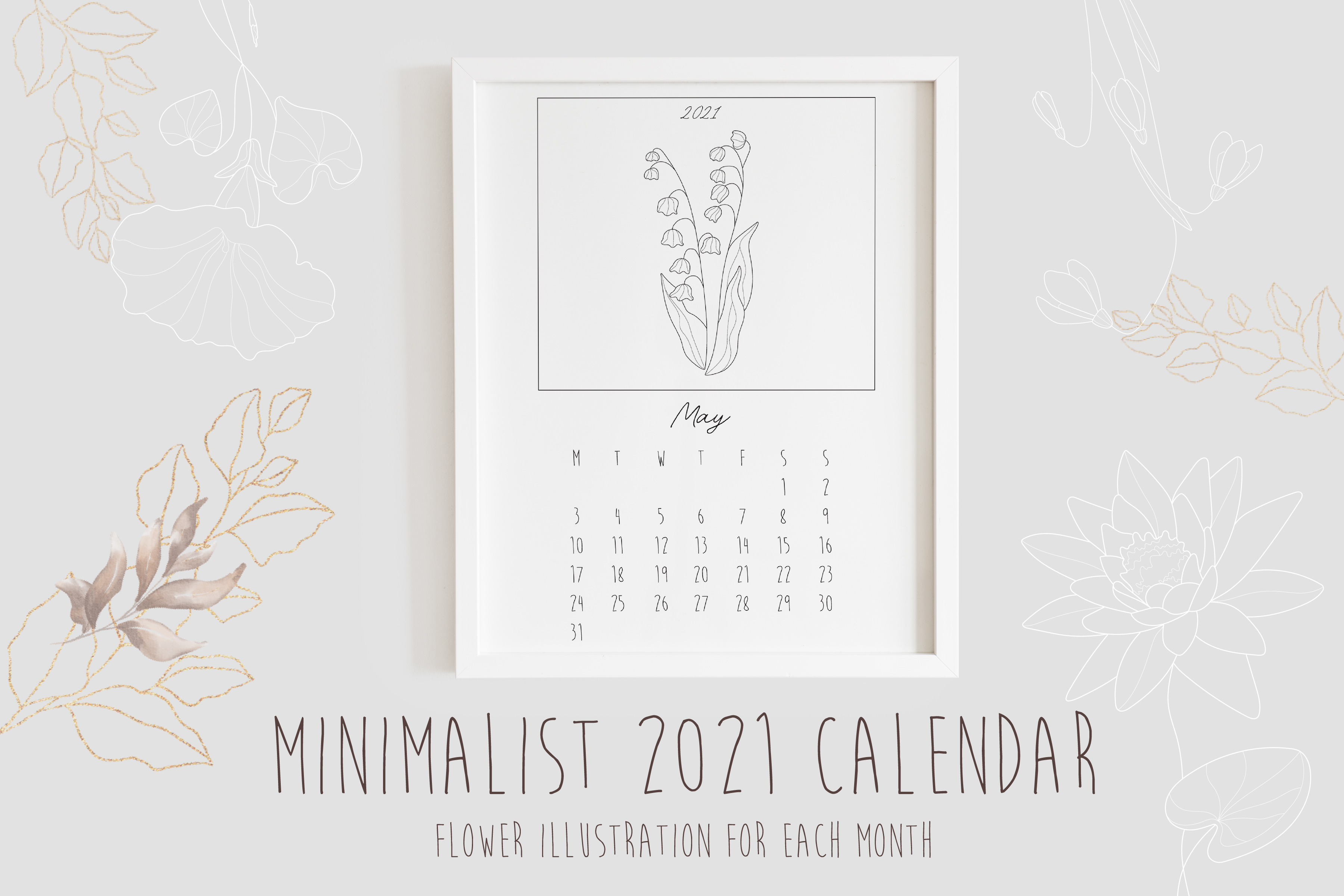 Birth Month 2021 Calendar Template, a Stationery Template by ...