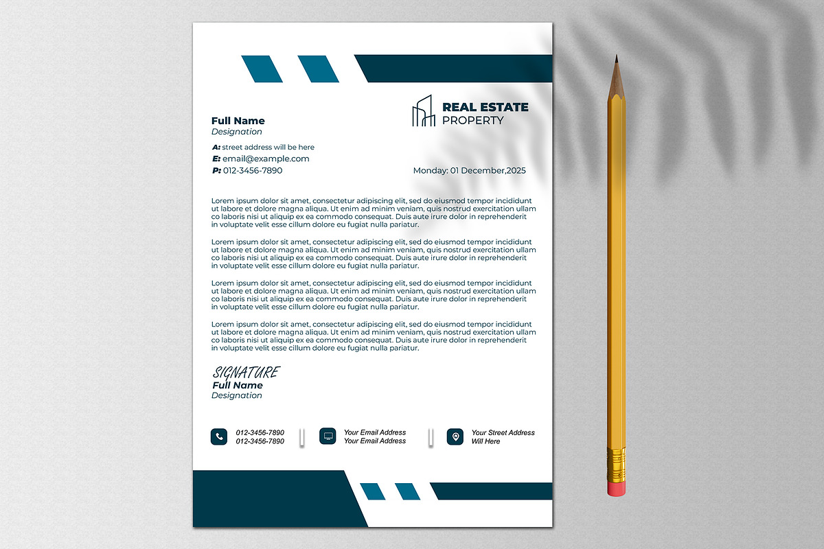 Identity Letterhead Template