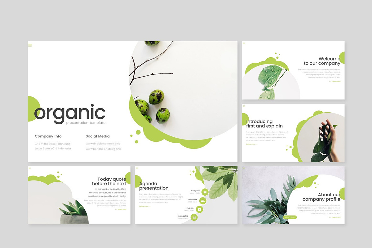 Organic - Google Slides Template, a Presentation Template by inspirasign