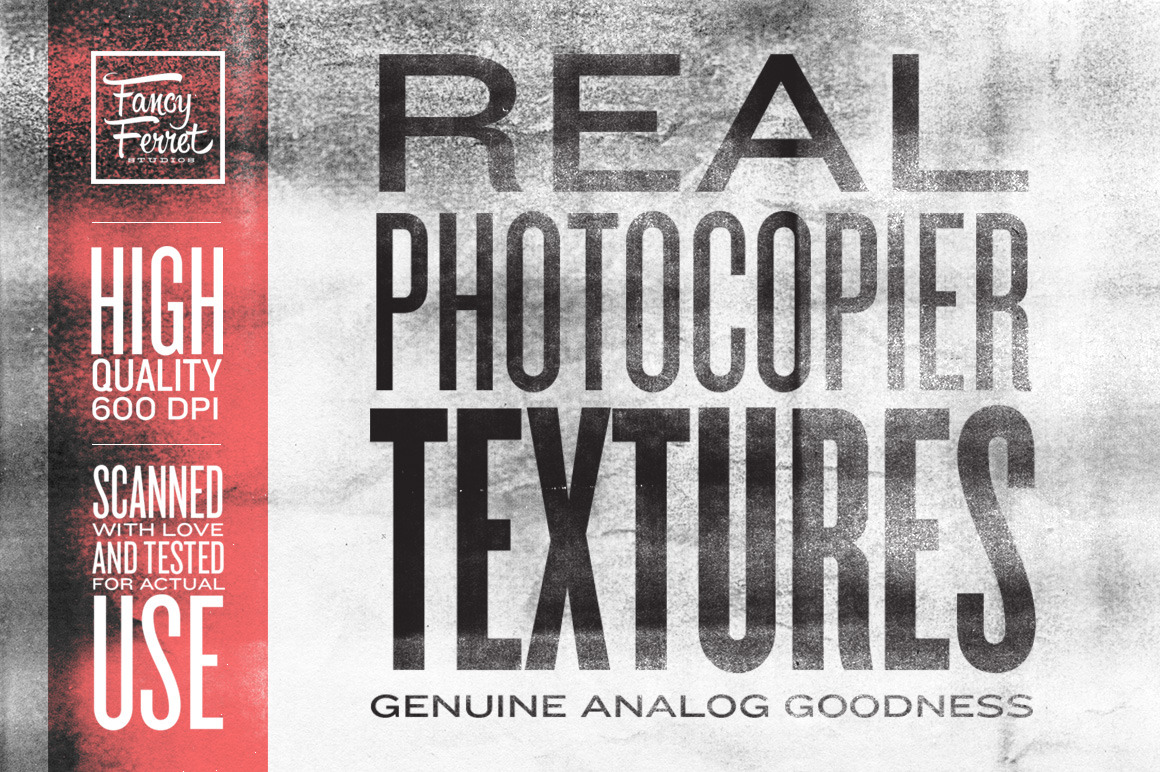 Real Photocopier Textures, a Texture Graphic by Fancy Ferret Studios