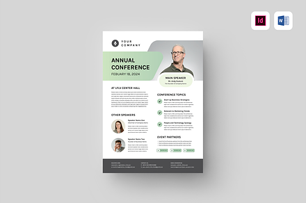 Business Conference Flyer Template | Flyer Templates ~ Creative Market