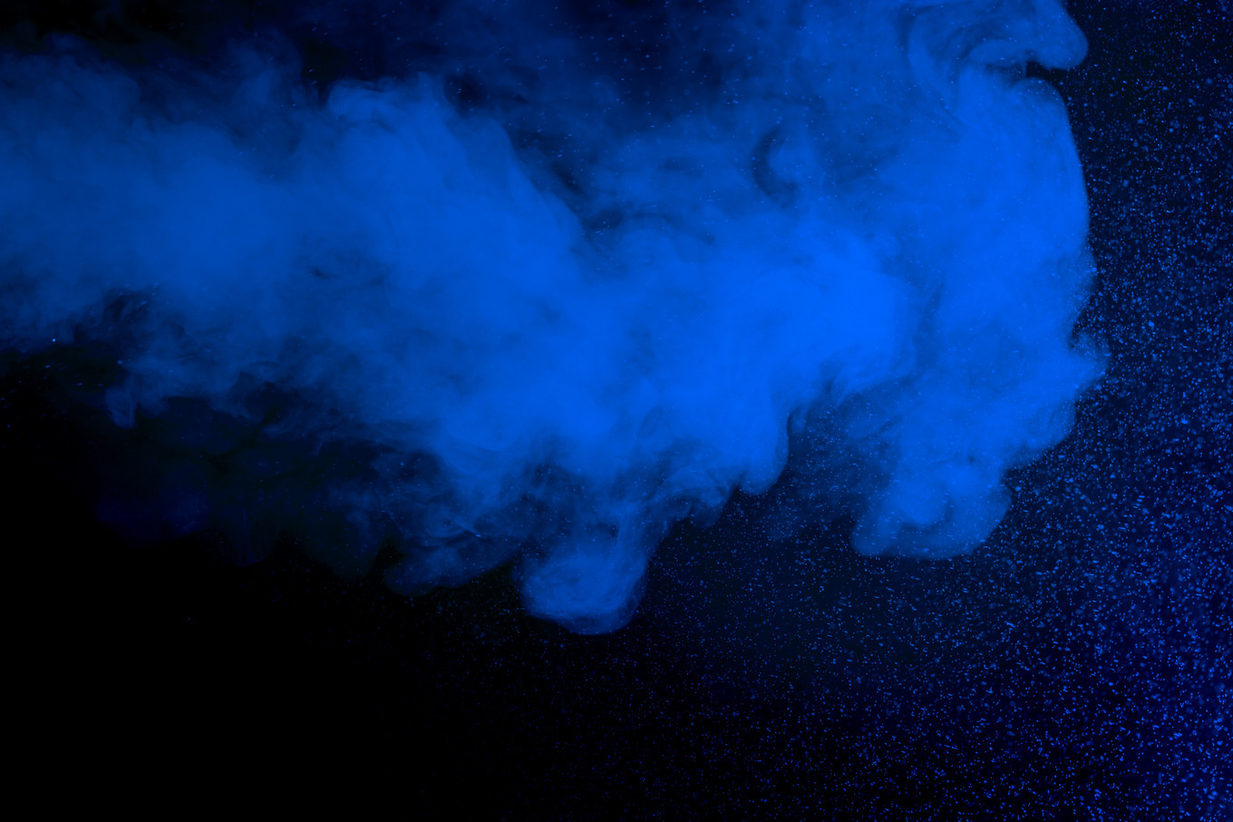 Blue smoke hookah and water drops featuring smoke, cloud, and dense, an ...