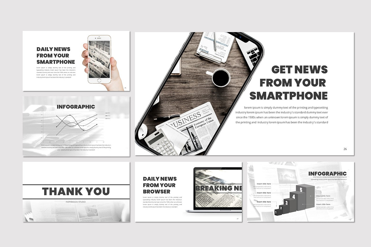 Breaking News - Google Slides, a Presentation Template by inspirasign ...