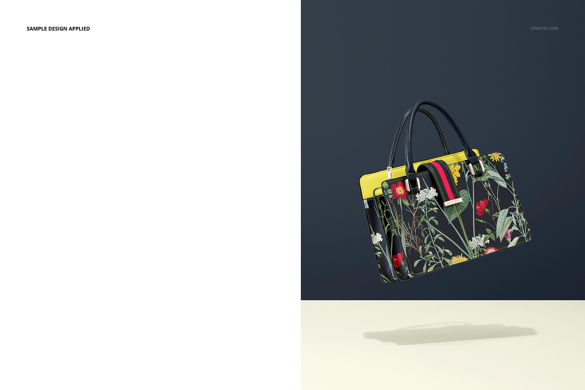 Leather Handbag Mockup Set, a Product Mockup by creatsy5