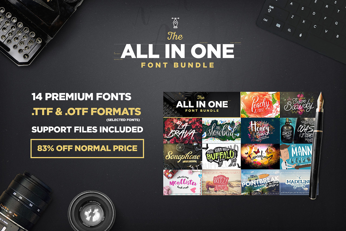 The All In One Font Bundle, a Script Font by Layerform Design Co.