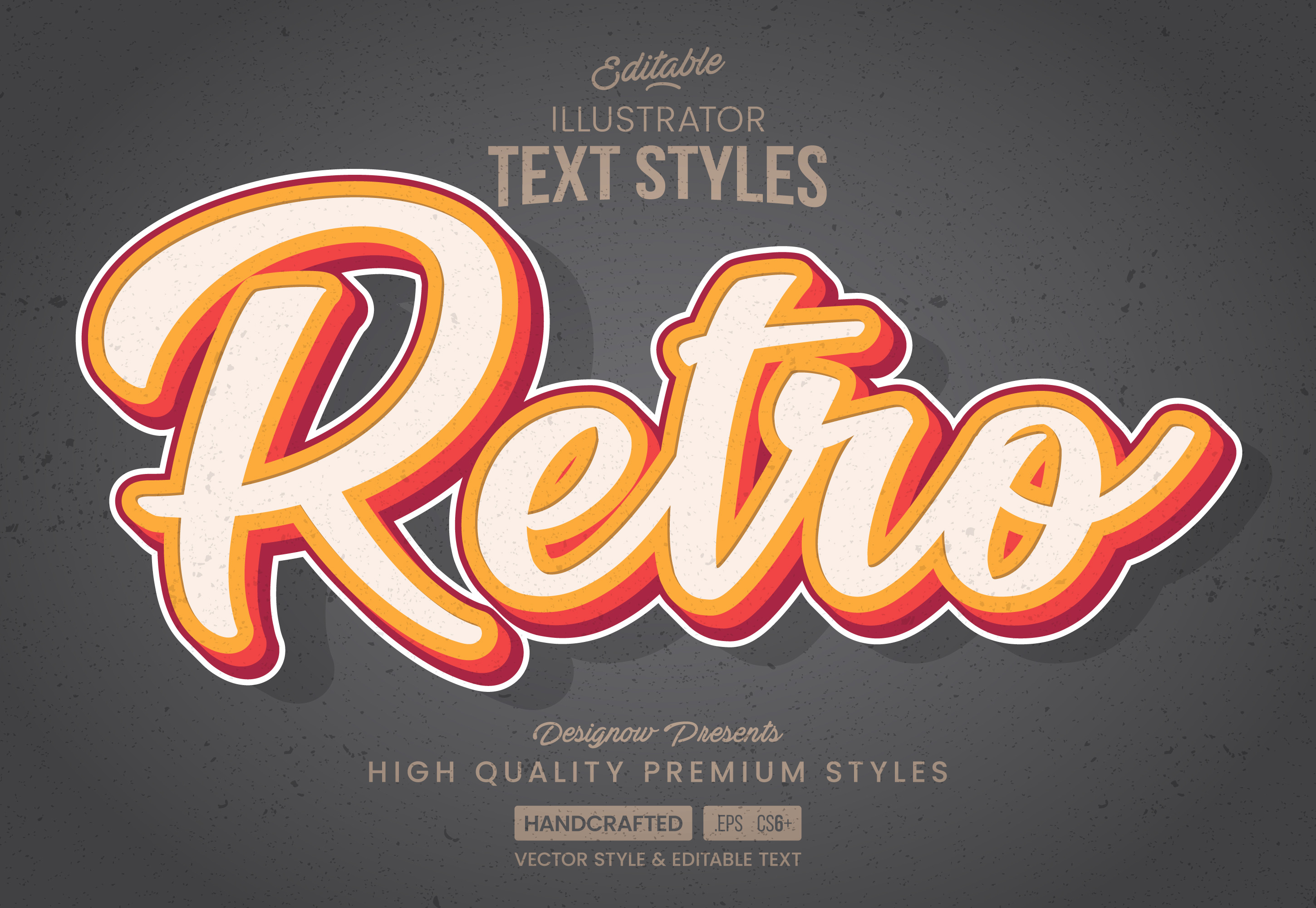 Retro & Vintage Text Style, a Layer Style Add-On by Designow Group