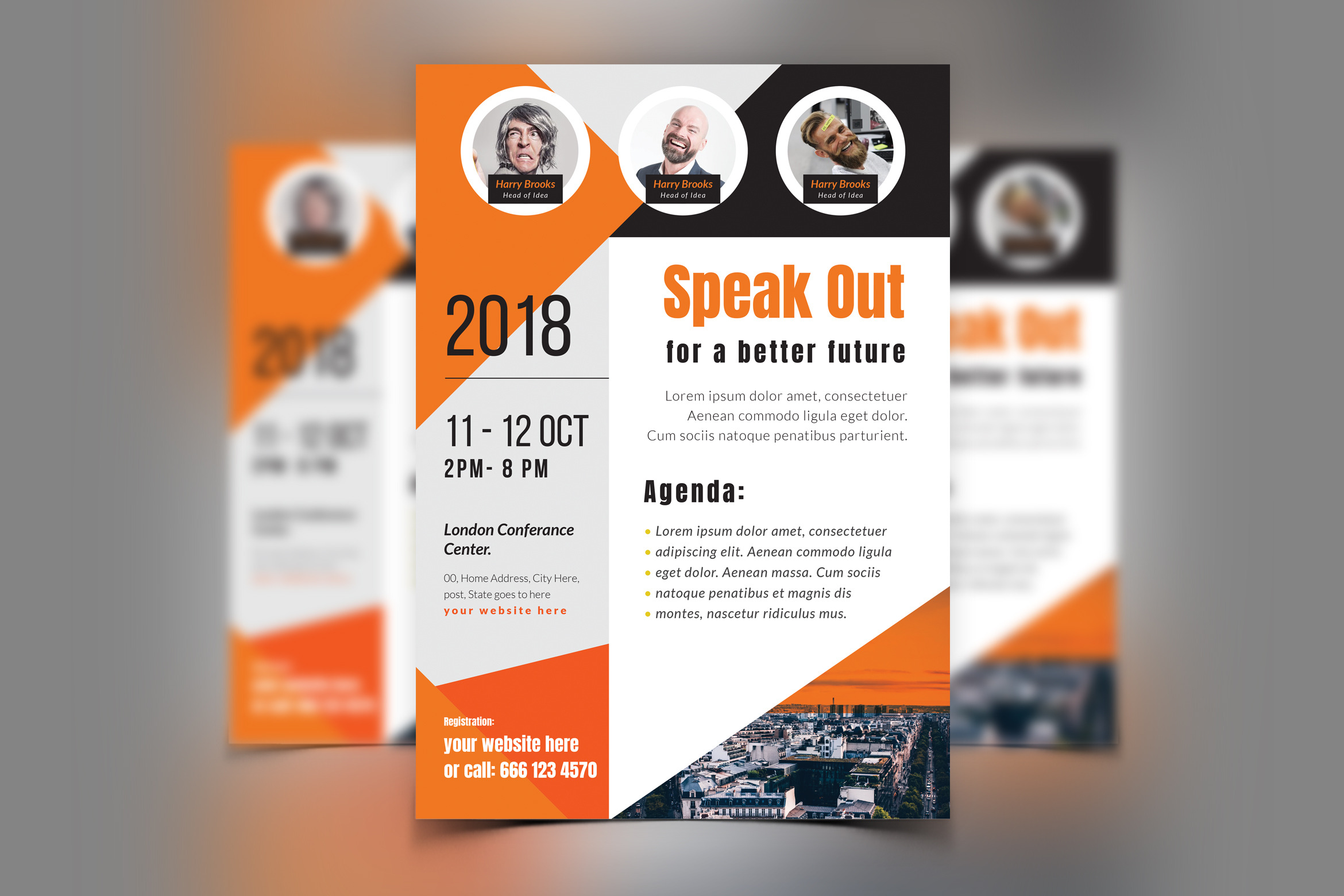 Business Conference Flyer, a Flyer Template by ZAAS