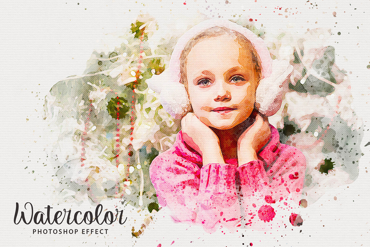 Watercolor Splatter Effect Photshop