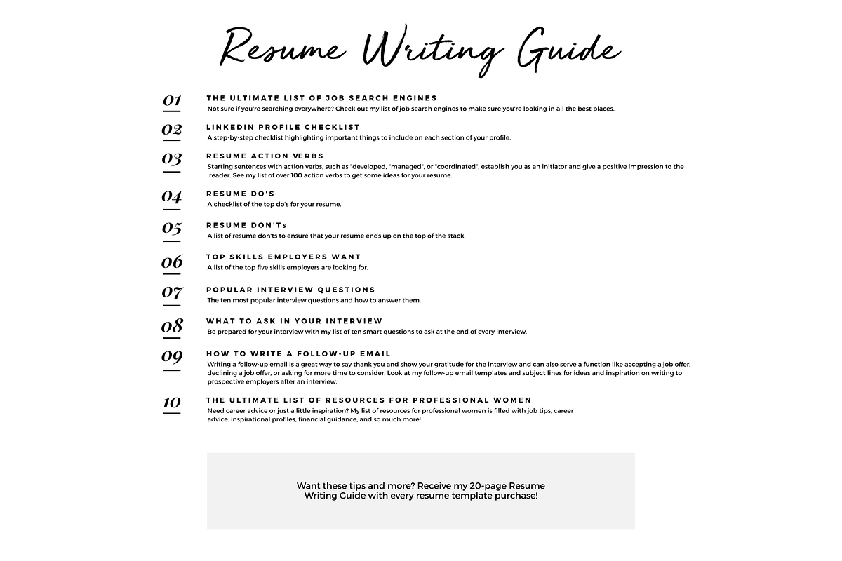 Resume Template/CV - Mary, a Resume Template by Resume Template Studio