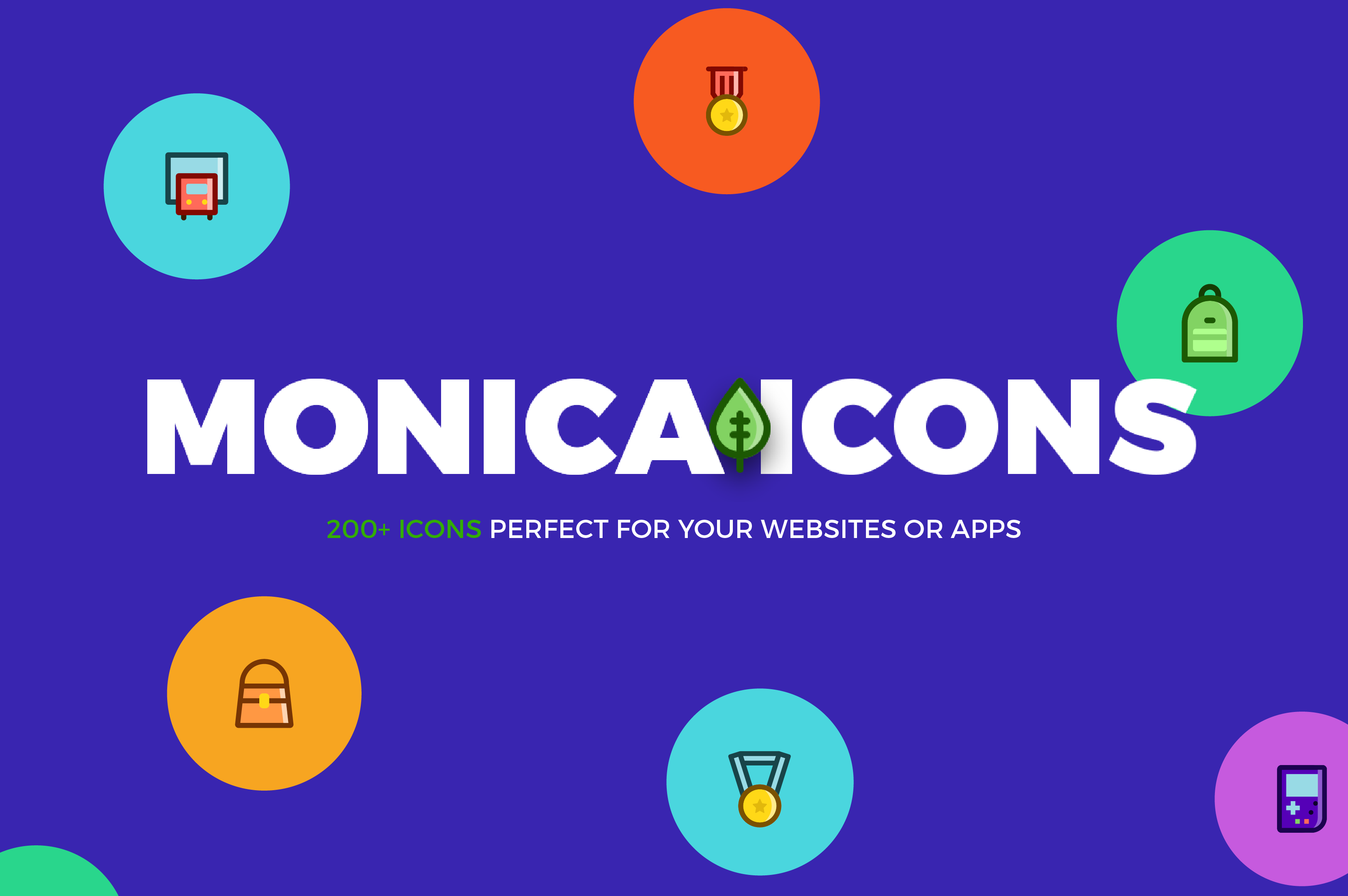 Monica icons mega bundle, an Outline Icon by Good Laab