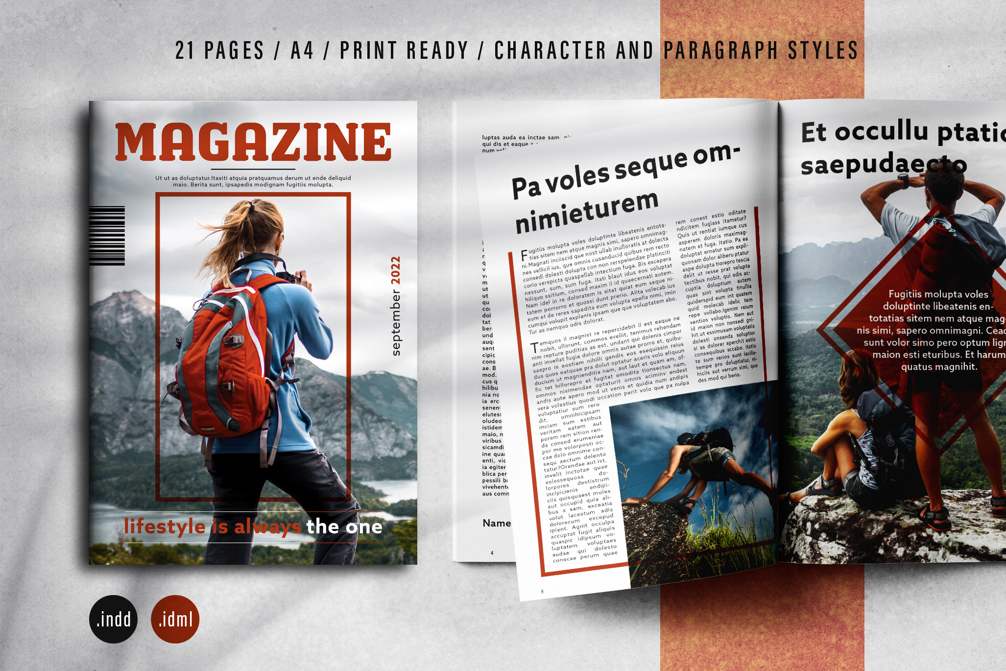 Outdoor Magazine Layout | Creative Market