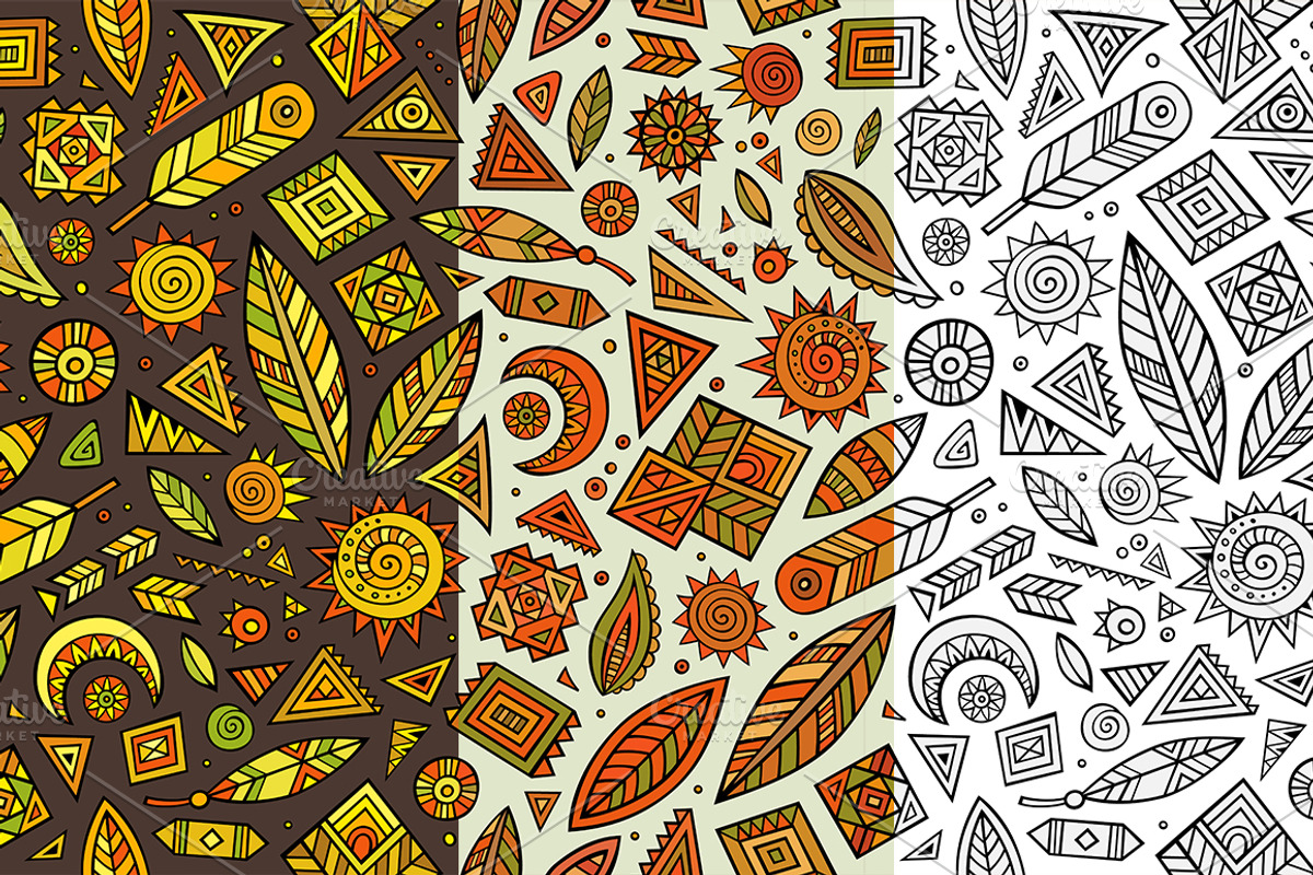 Tribal Ethnic Vector Pack, a Decorative Illustration by BALABOLKA