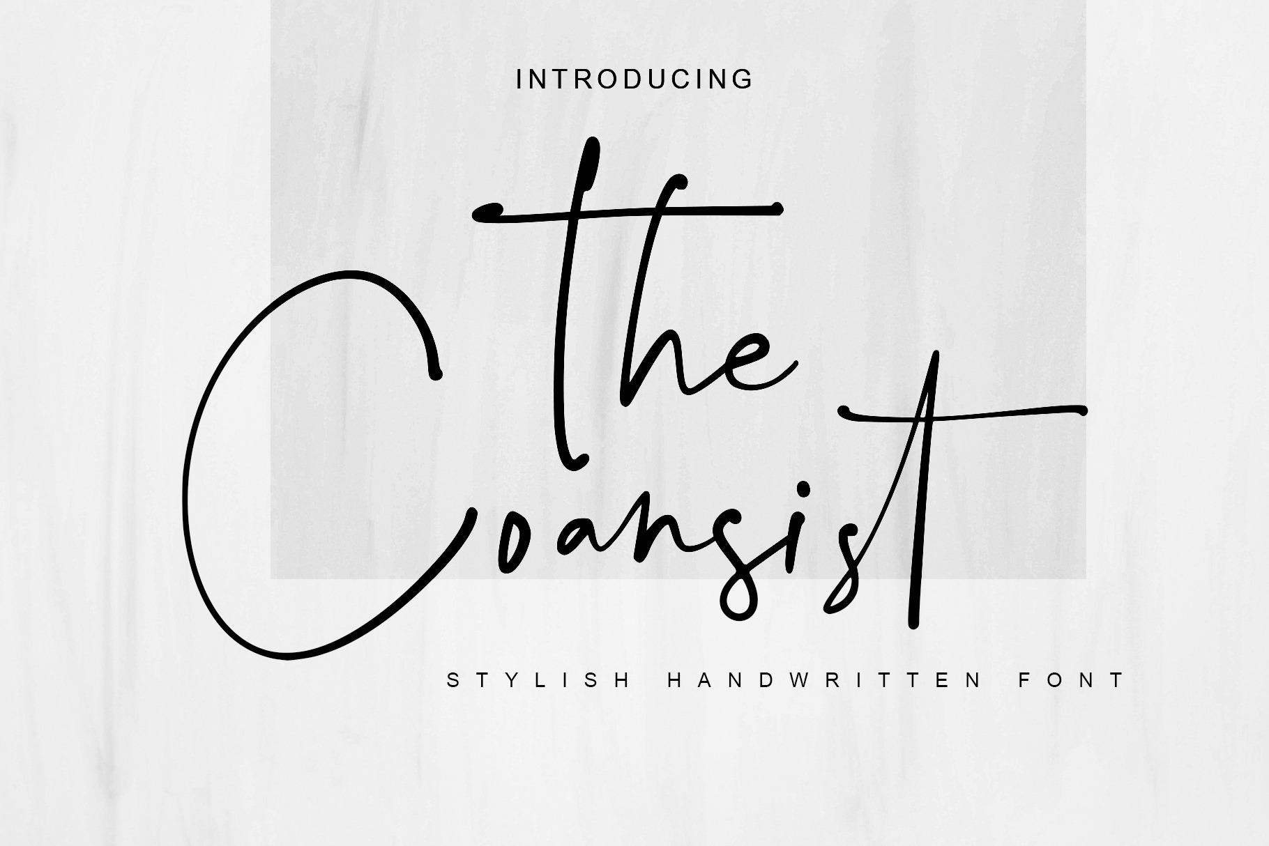 The Coansist, a Script Font by alphArtype