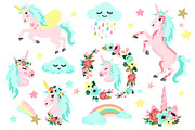 Unicorn Rainbow Clip Art, an Animal Illustration by Magic Story Studio ...