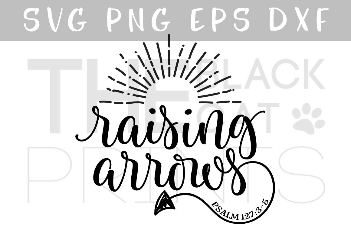 Raising Arrows SVG DXF PNG EPS, an Illustration by TheBlackCatPrints