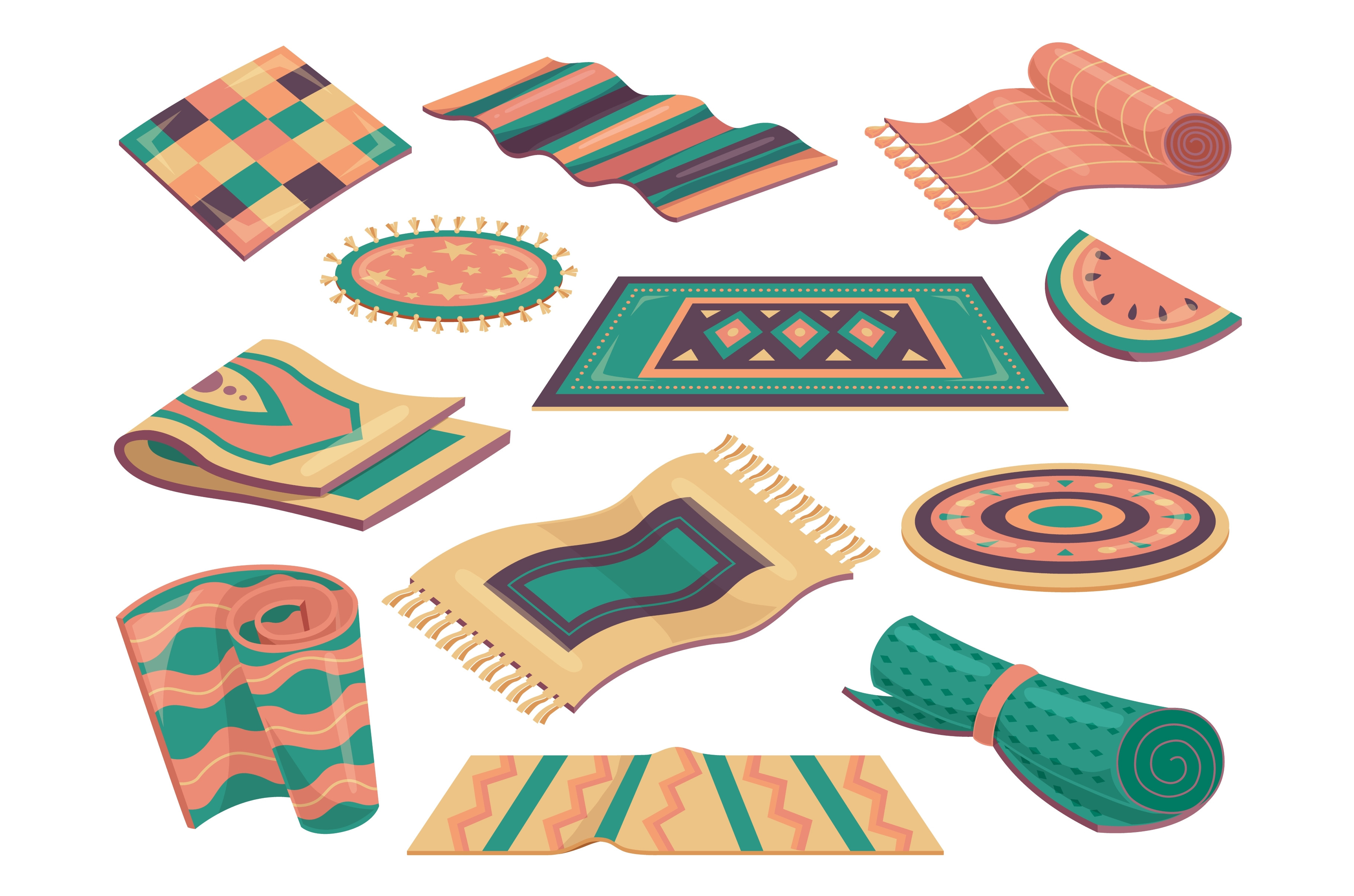 Cozy home carpets. Floor rug, rustic, a Background Graphic by Valerie ...