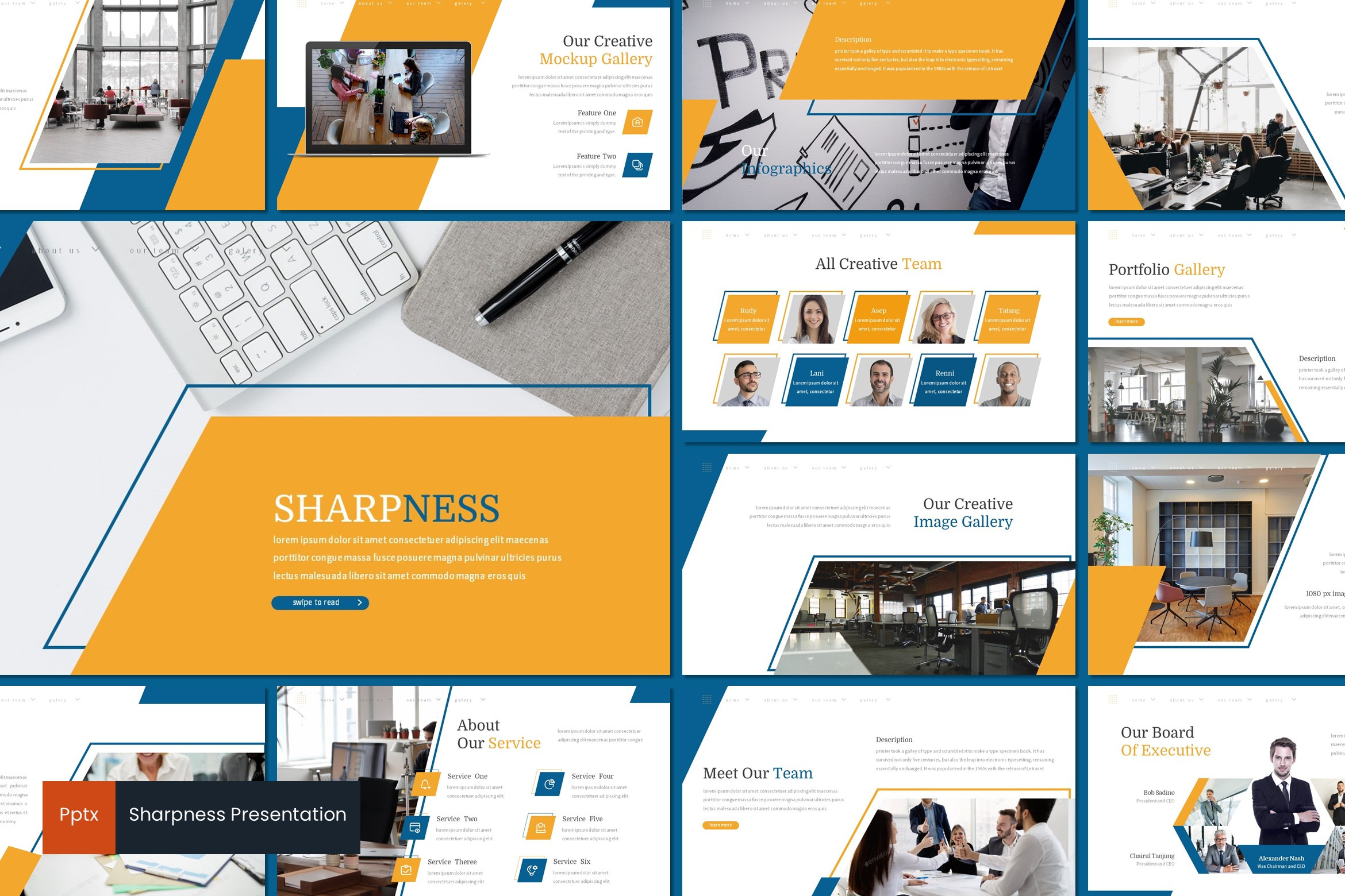 Sharpness - Powerpoint Template | Presentation Templates ~ Creative Market