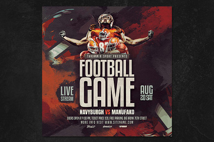 Sports Bar Flyer Template | Flyer Templates ~ Creative Market