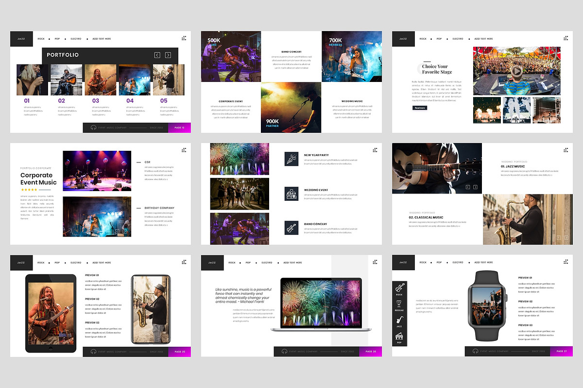 Event-Music Google Slide Template, a Presentation Template by Art StoreID