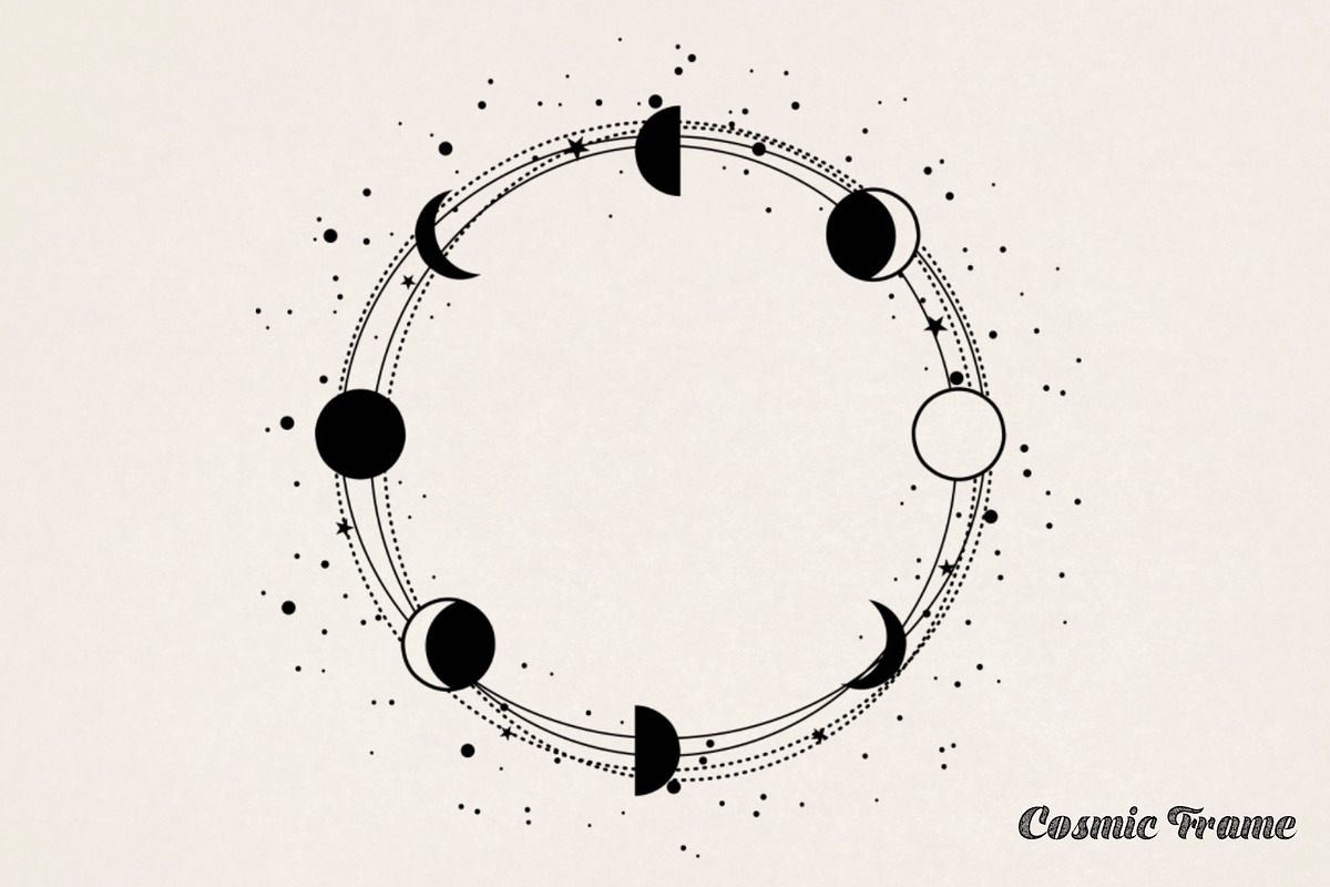 Moon and Stars Procreate Stamps, a Brush Add-On by mood2moon