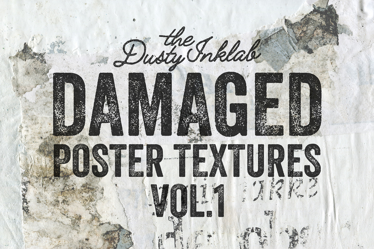 Damaged Poster Bundle Vol. 1, a Texture Graphic by The Dusty Inklab