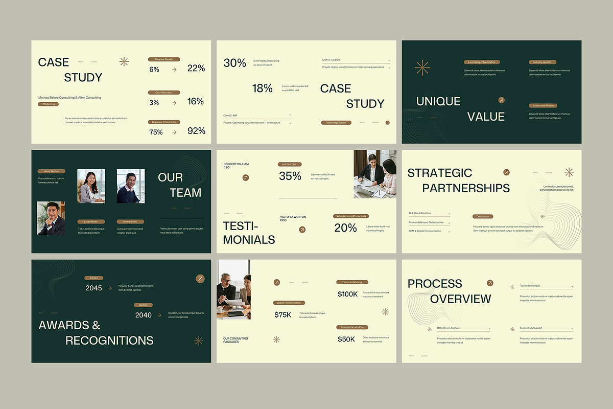 Management Consulting Powerpoint, a Presentation Template by fakhroo
