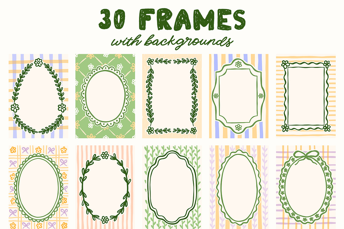 Spring Easter Frames & Illustration, an Object Graphic by ArtFM