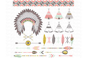 Tribal Collections Set, a Decorative Illustration by Simply Factory
