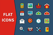 16 Flat Icons, an Icon by serkorkin