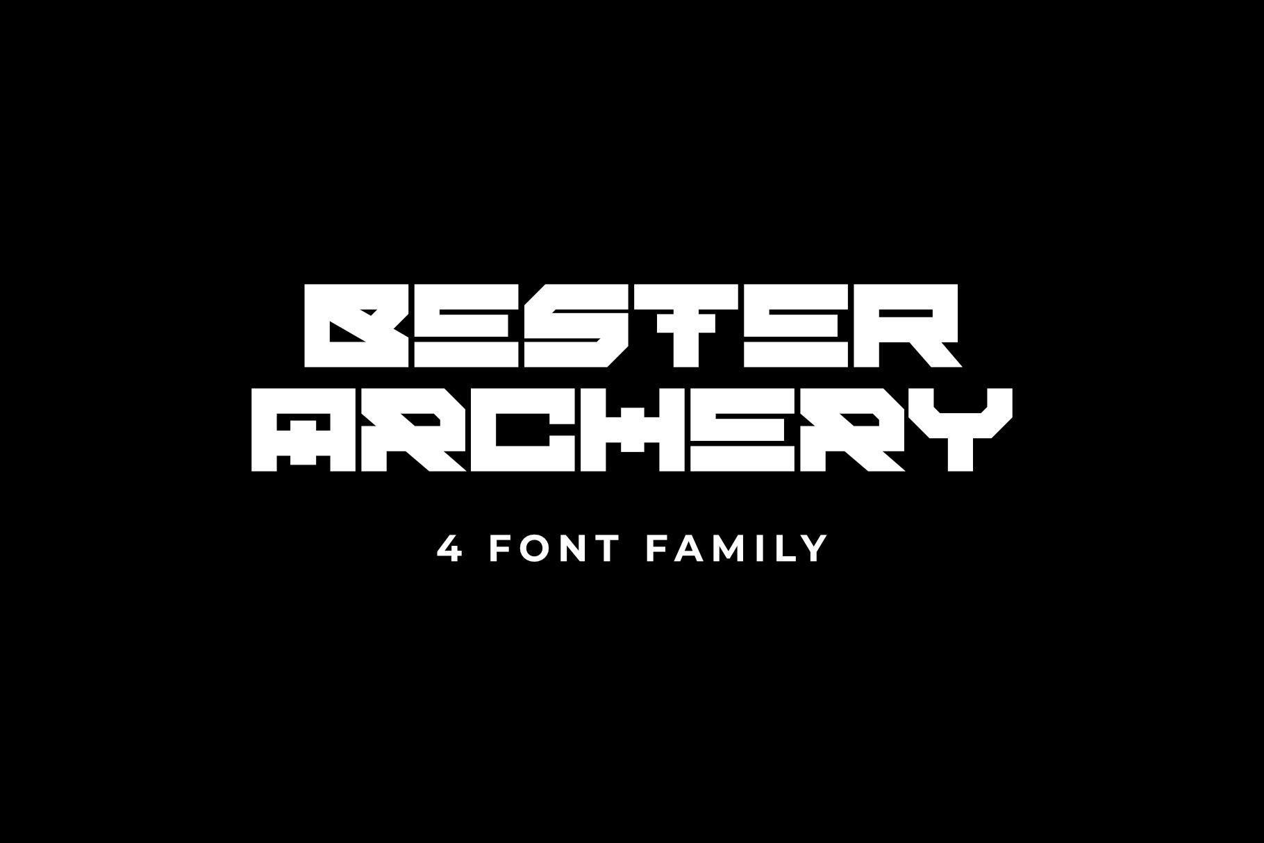 BESTER ARCHERY FONT FAMILY | Creative Market