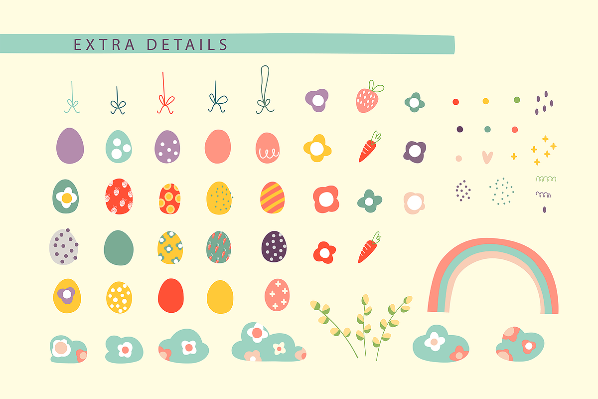 EASTER and SPRING Clipart Collection | Creative Market