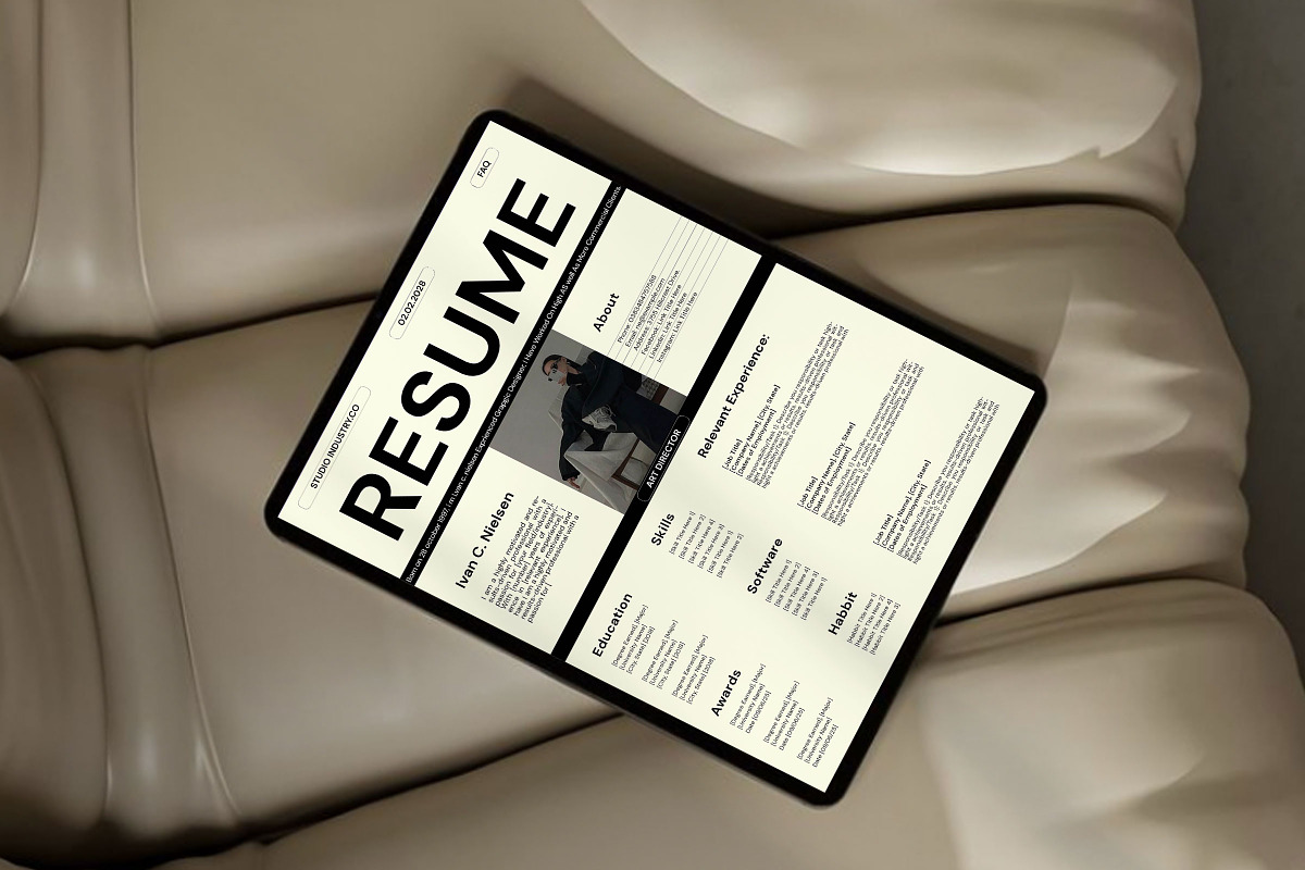 CV | Resume Kit Template, a Resume Template by Studio Industry