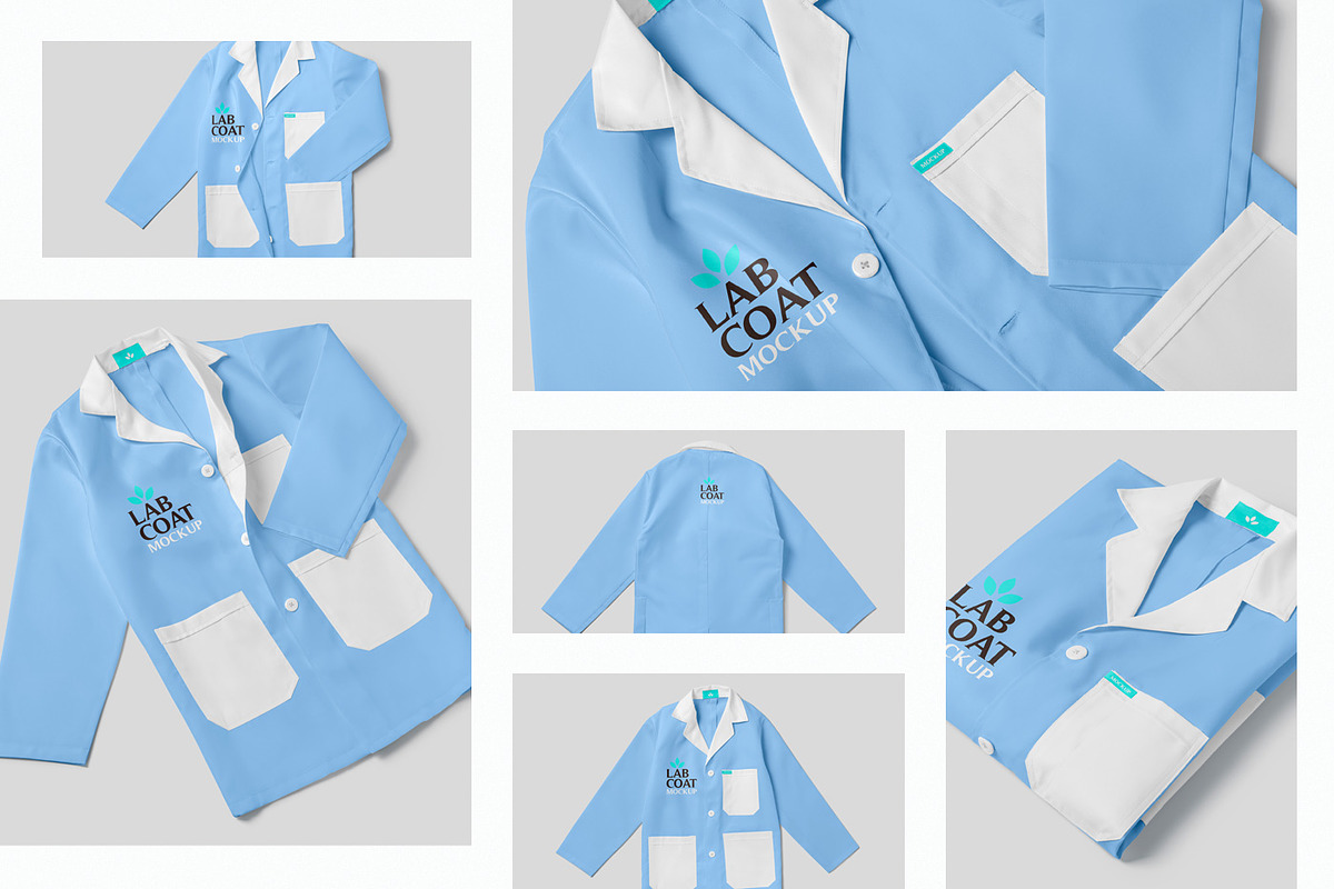 Male Lab Coat Mockups, a Product Mockup by GfxFoundry