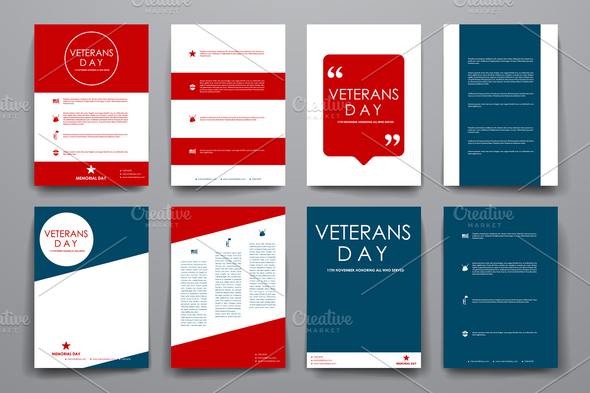 President's Day brochures, a Brochure Template by Palau