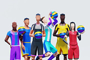 Basketball Players, a Characters & Person 3D Model by Studio Ochi