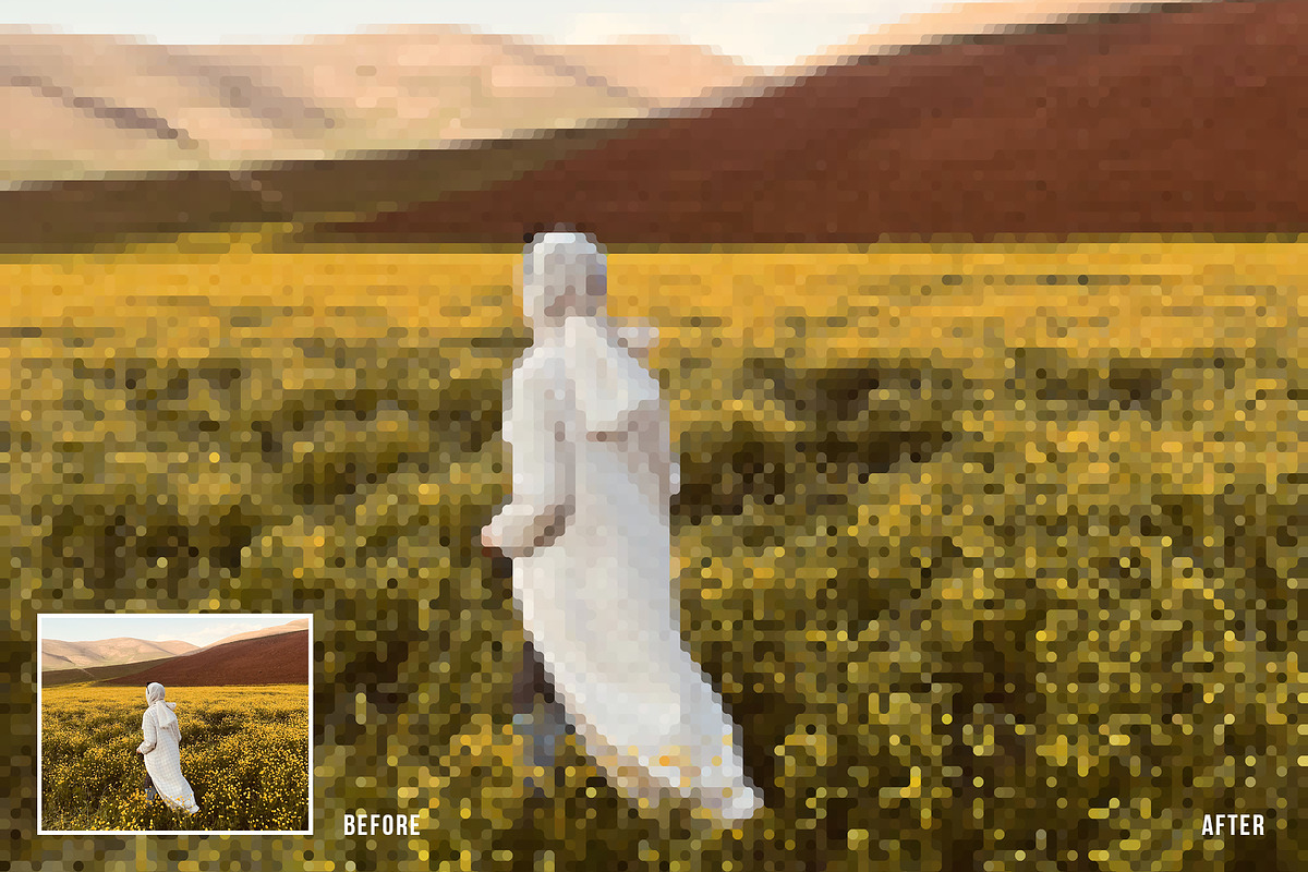 PIXELATOR Rounded Pixel PSD Effect