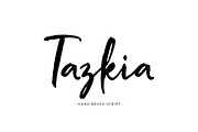 Tazkia - Handwritten Brush Font, a Script Font by Weape Studio