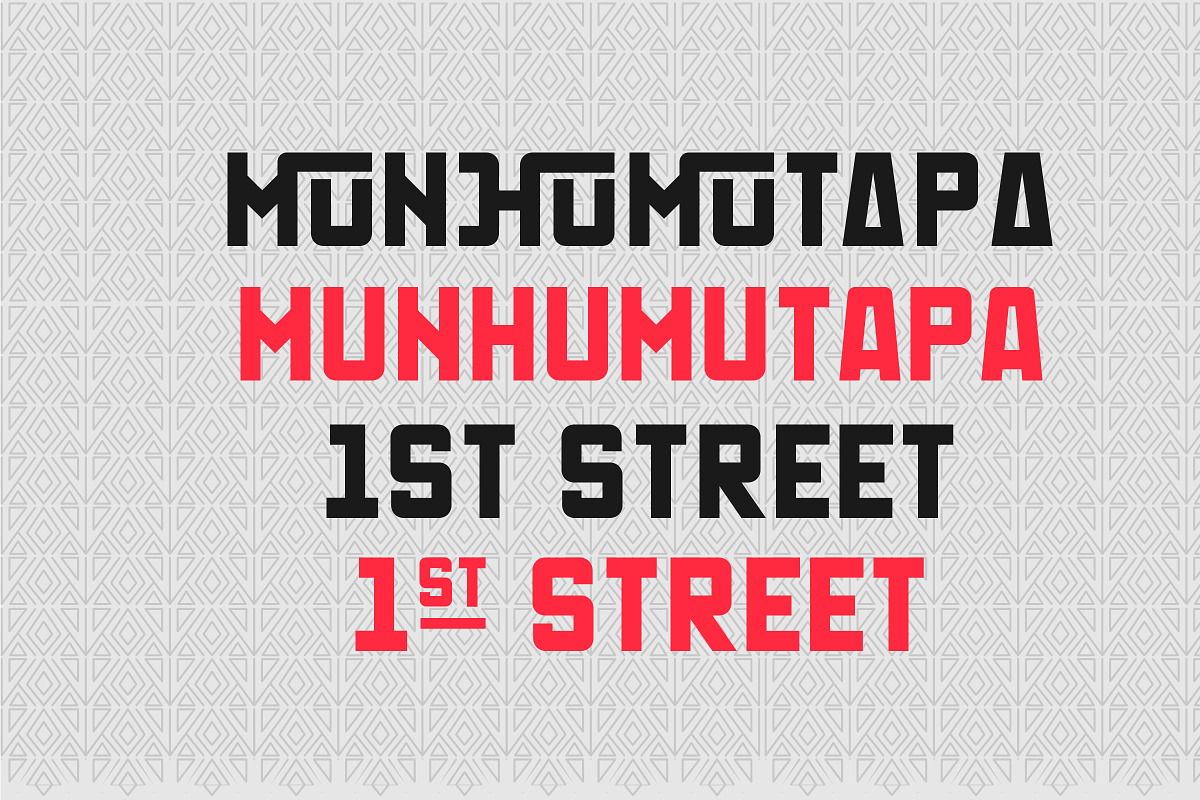 Mutapa Font and Patterns Extra, a Font by Tapiwanashe Garikayi