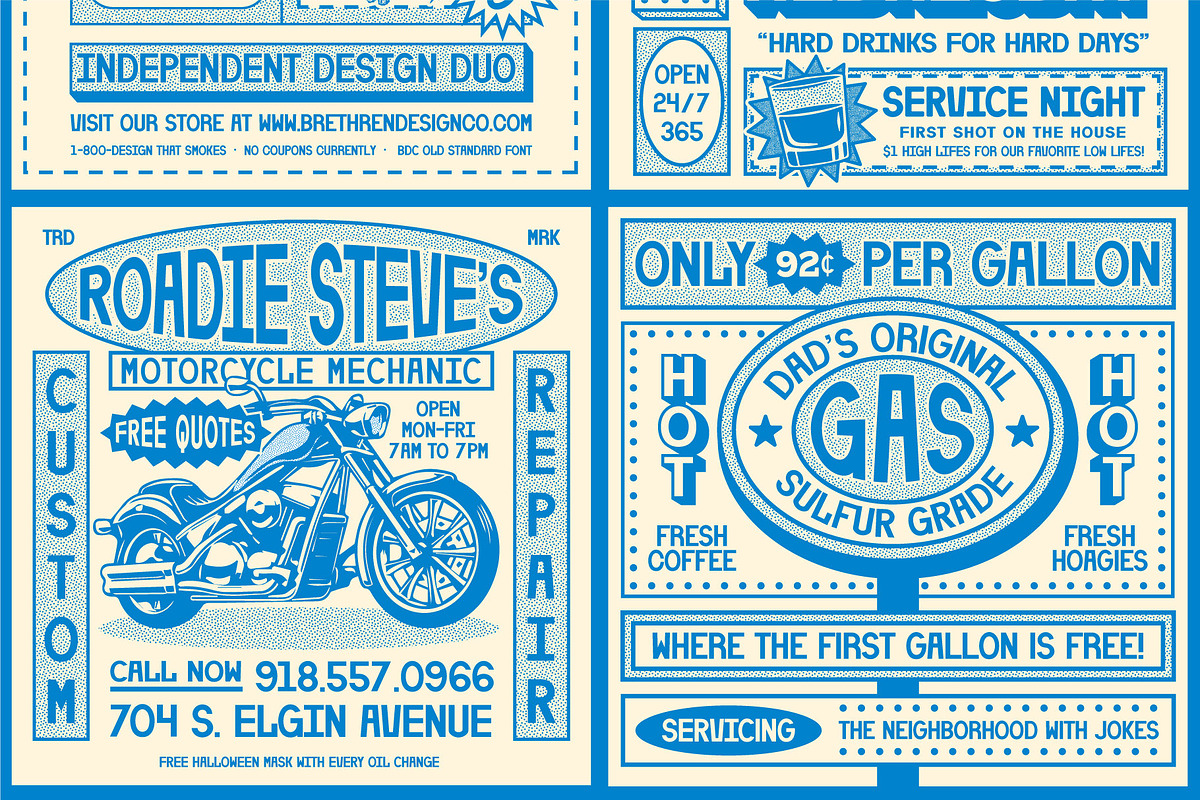 Old Standard Font Family, a Font by Brethrendesignco