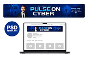 Technology YouTube banner template PSD