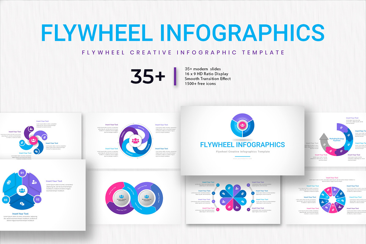Flywheel Creative Infographic Template