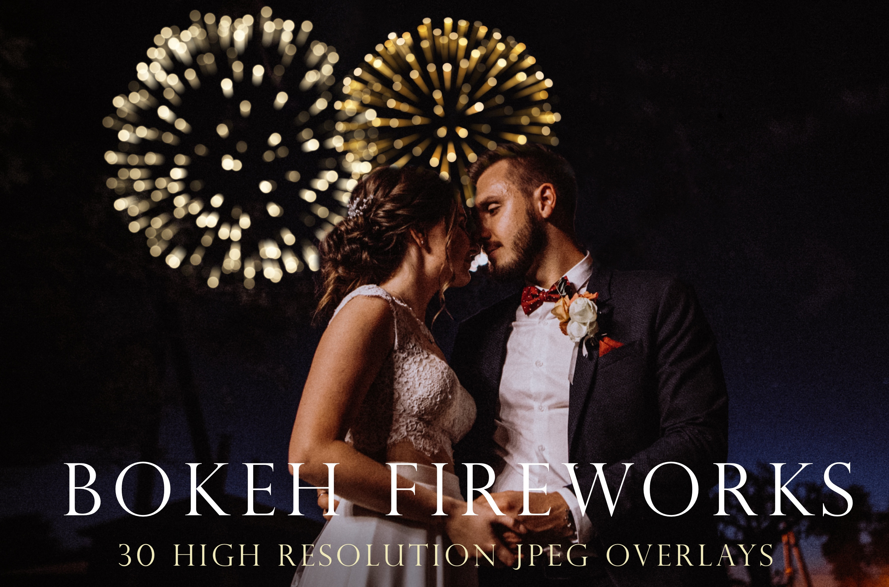 Bokeh fireworks overlays, an Object Graphic by Paper Farms