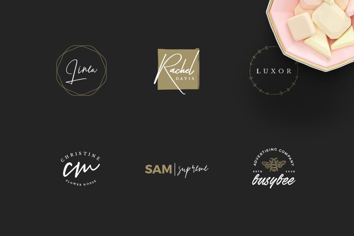 50 Feminine Luxury Logos, a Branding & Logo Template by Graphicdome
